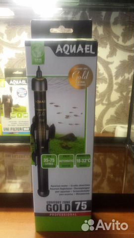 Обогреватель Aquael "Comfortzone 75W Gold" 35-75