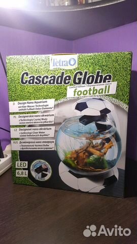 Новый Аквариум Cascade Globe football Круглый 6.8л