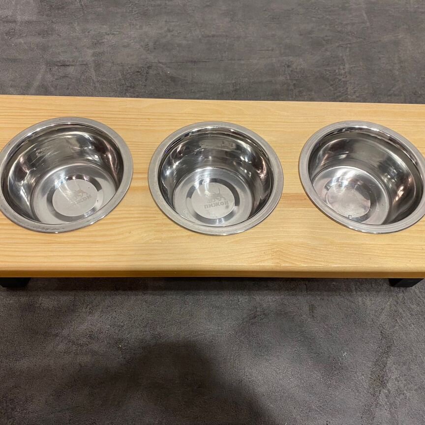 Миска для маленьких собак и кошек дерево