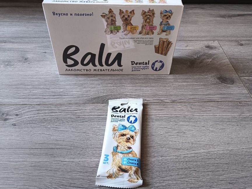 Balu жевательное лакомство для чистки зубов р. S