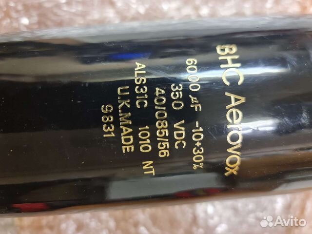 Конденсатор BHC Aerovox 6000 мкф 350 в купить в Москве | Электроника | Авито