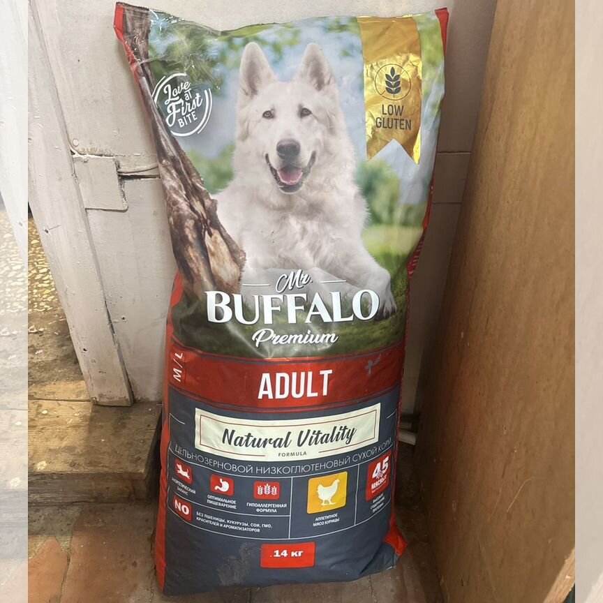 Сухой корм Mr.Buffalo adult M/L для собак 14кг