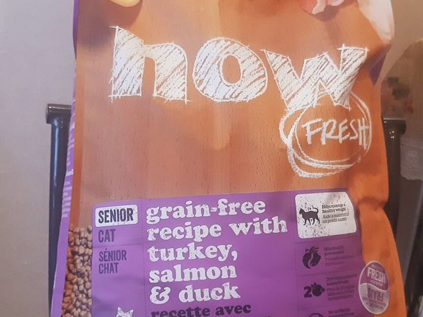 NOW Fresh Senior корм для кошек 7,26кг(новый)