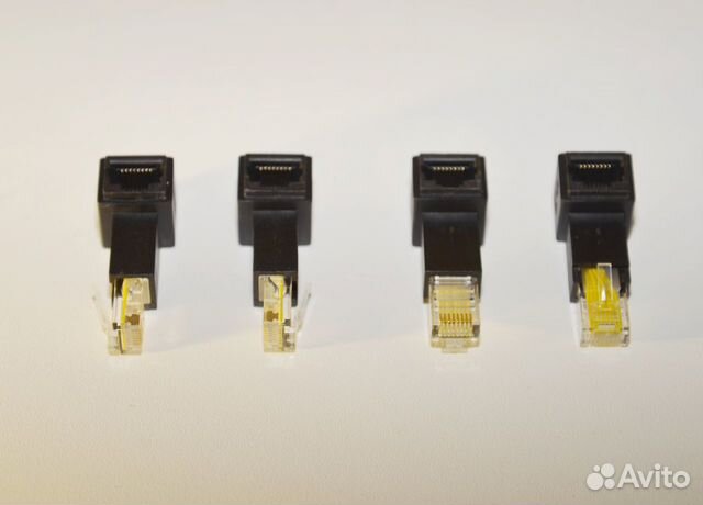 Угловой адаптер RJ45 для LAN поворот Down вниз купить в Москве ...
