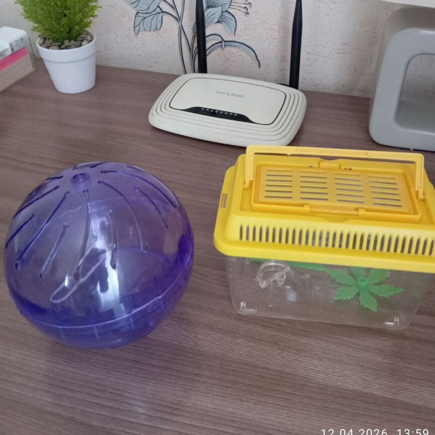 Шарик для хомяка и переноска