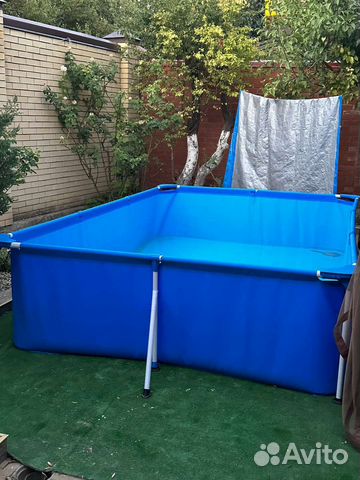 Каркасный бассейн прямоугольный бу купить в Мысхако | Хобби и отдых | Авито