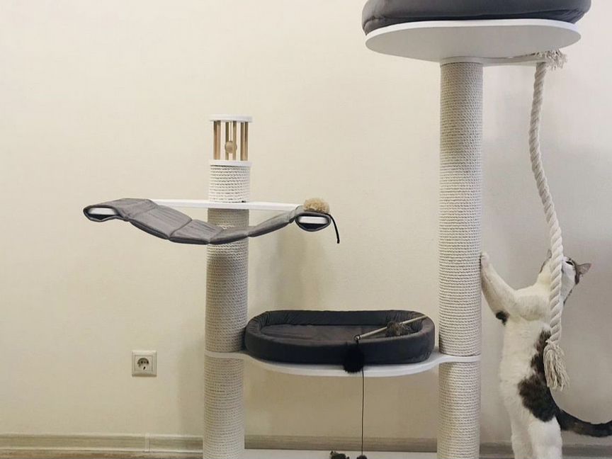 Когтеточка домик. Игровой комплекс доя кошки