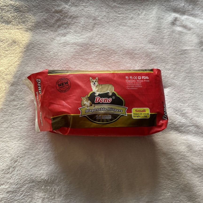Подгузники для собак денского пола, кошек, котов