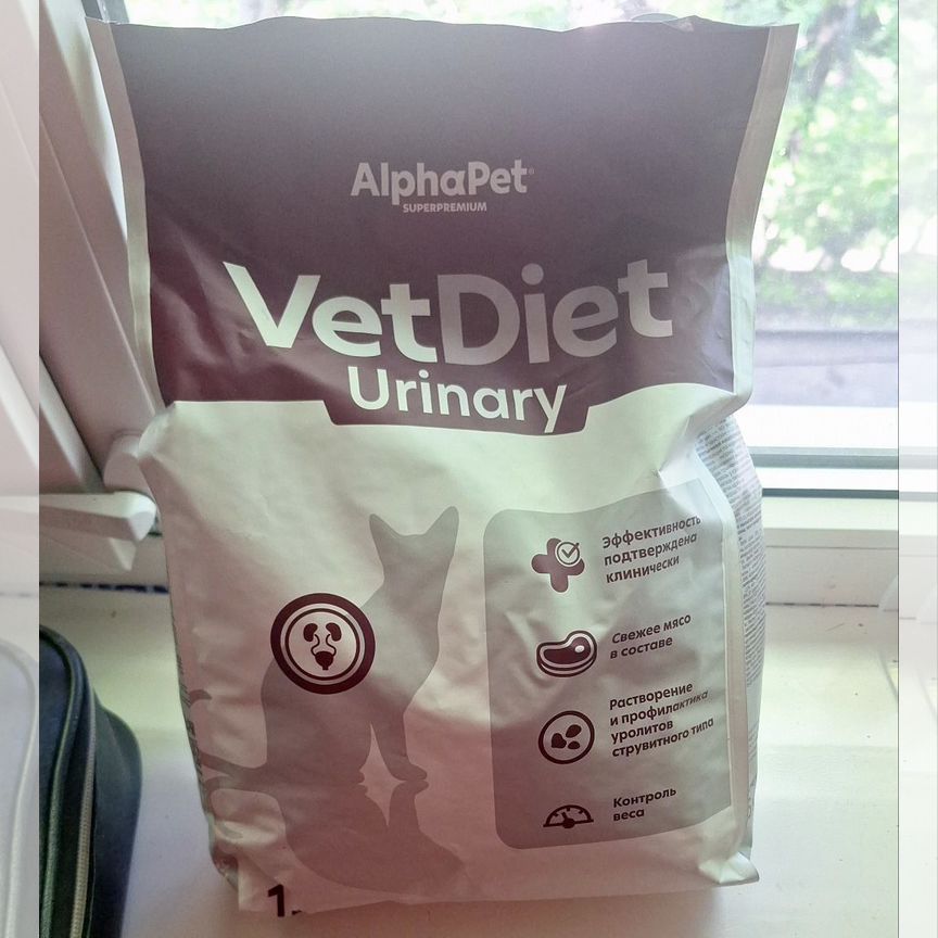 Корм alphapet vetdiet urinary 1.5 кг