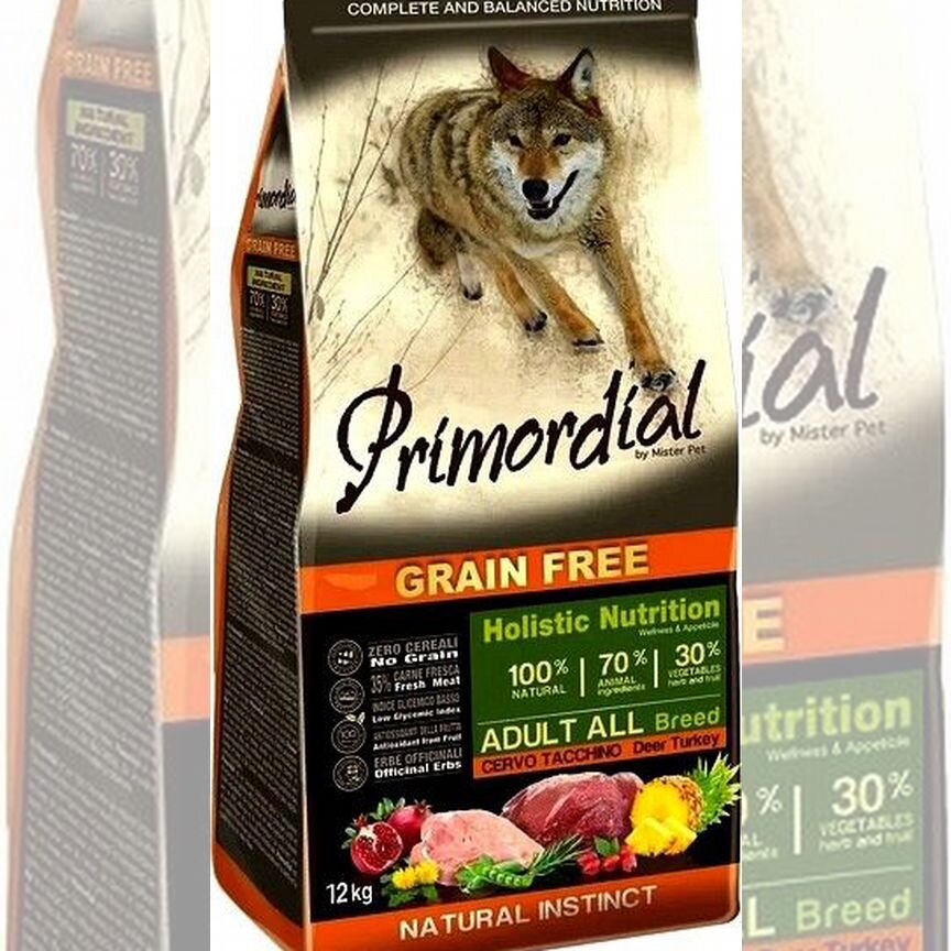 Сухой корм Primordial 12 кг / Корм для собак