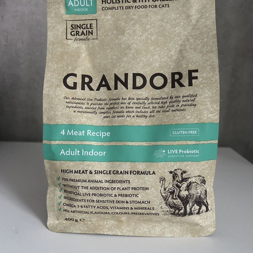 Корм для кошек Grandorf 0,4 кг