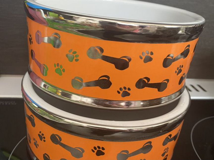 Чашки для кормления животных керамика