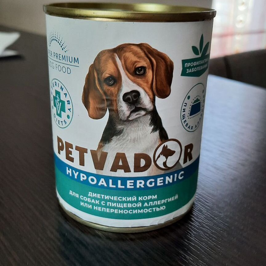 Petvador корм для собак, гипоаллергенный