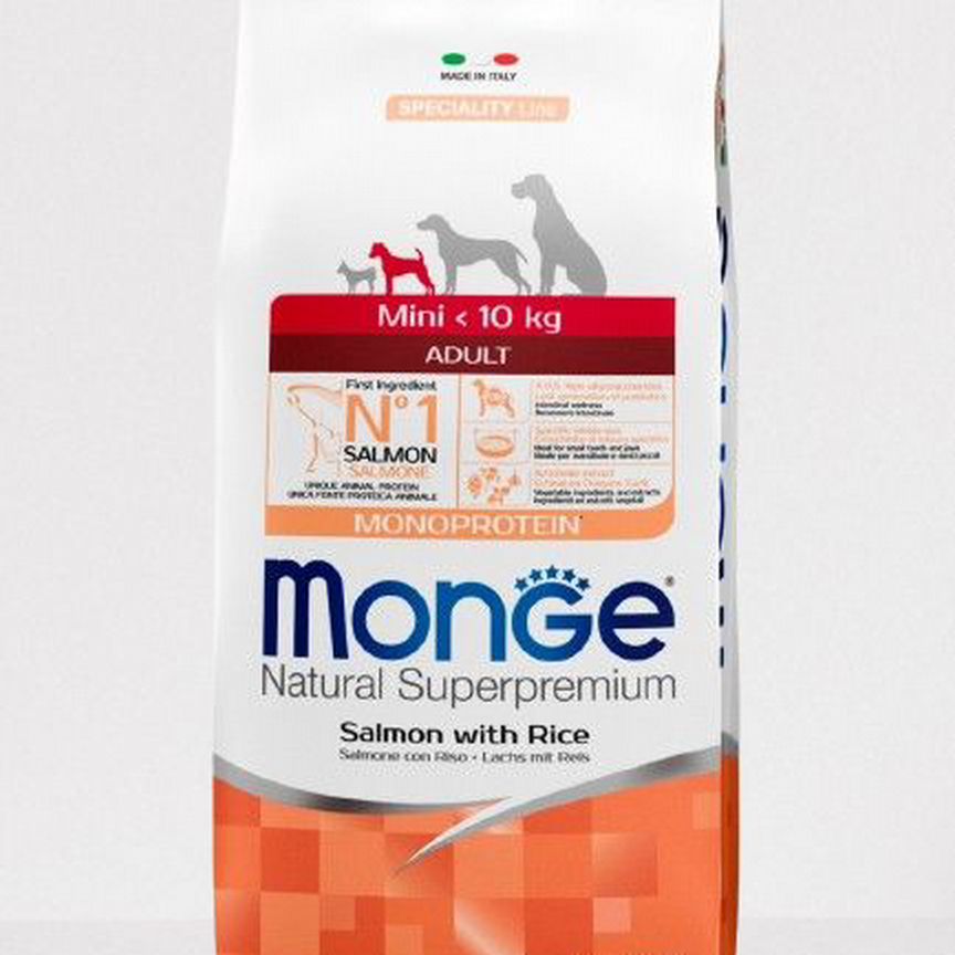Сухой корм для собак мелких пород Monge Monoprotei