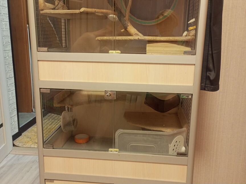 Витрина для шиншил и грызунов б/у