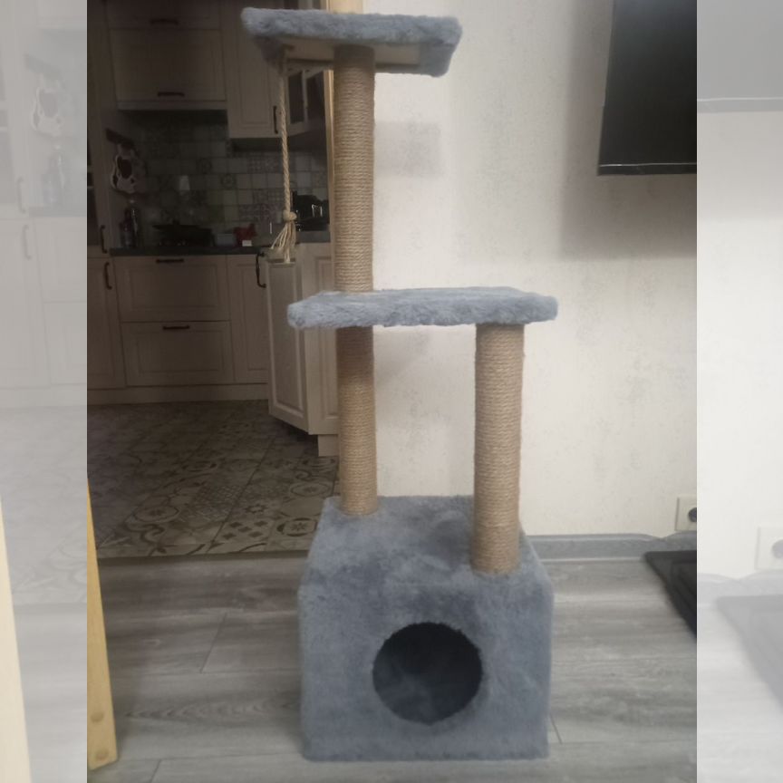 Когтеточка домик для кошки новый