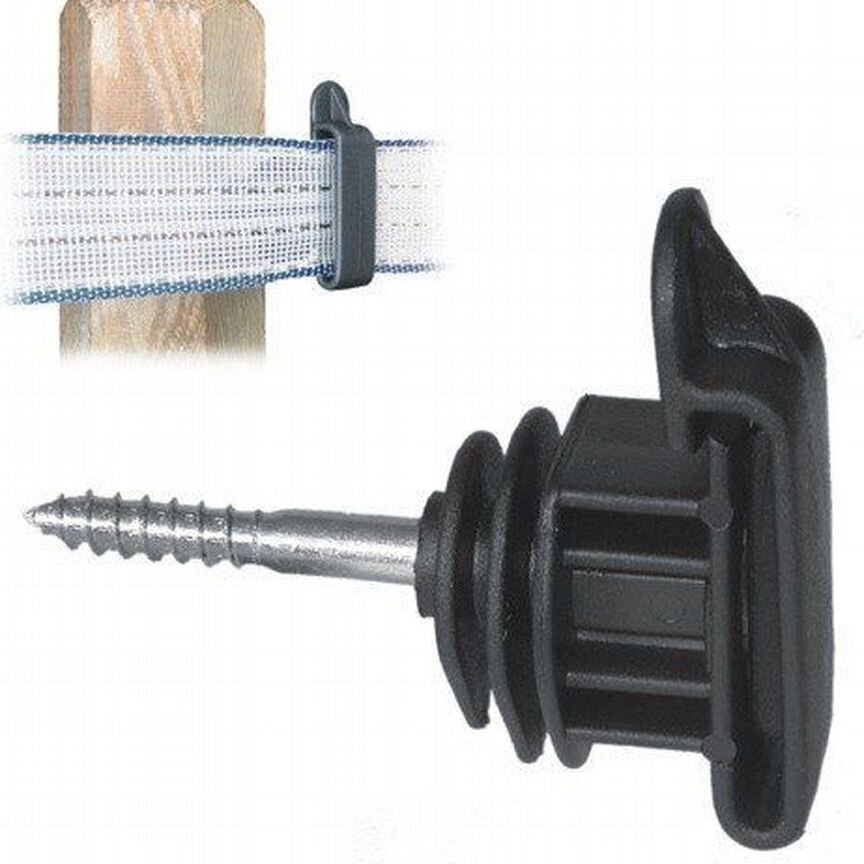 Изолятор для ленты с саморезом по дереву для элект