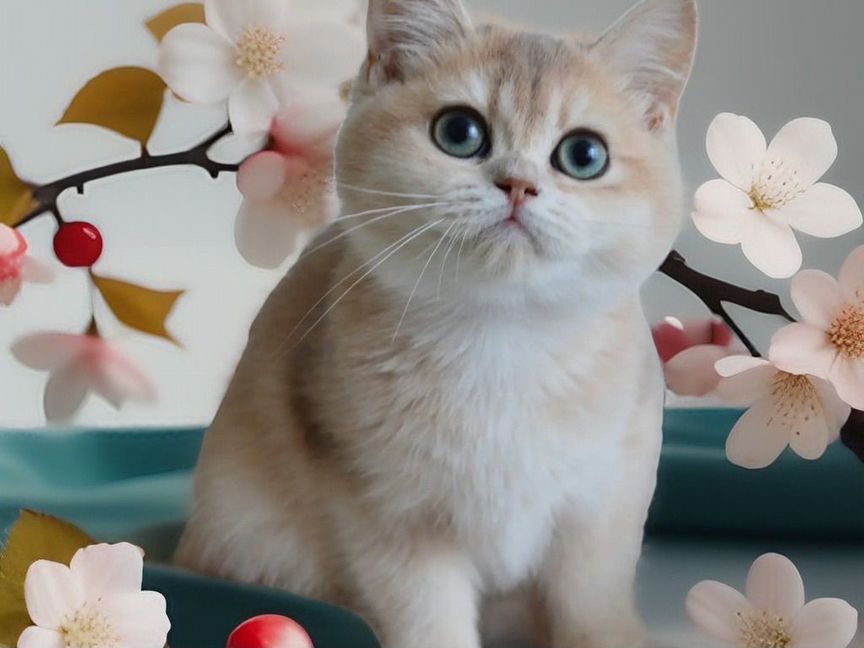 Котик золотая шиншилла ay12