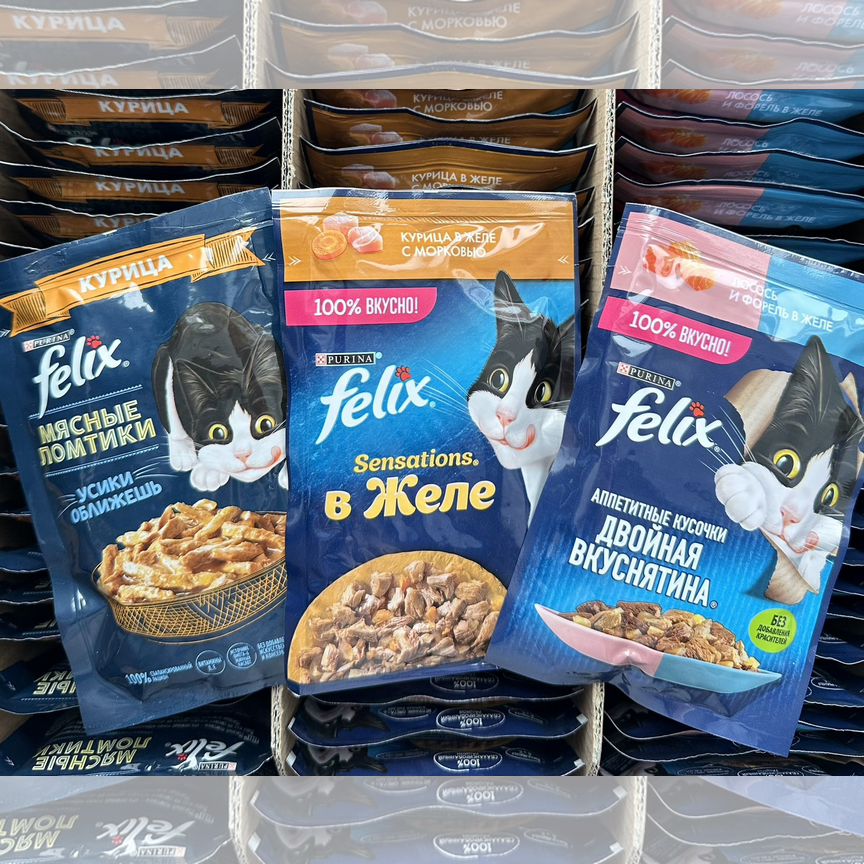 Корм для кошек феликс пурина ван Felix