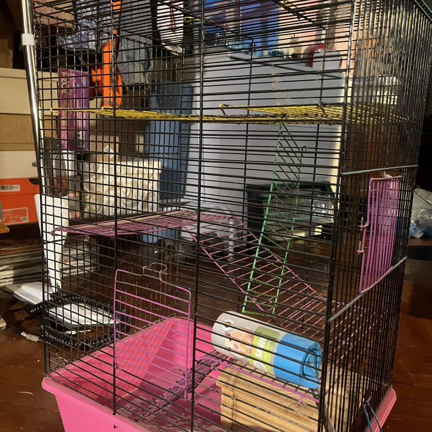 Клетка для грузынов / крыс трёхэтажная
