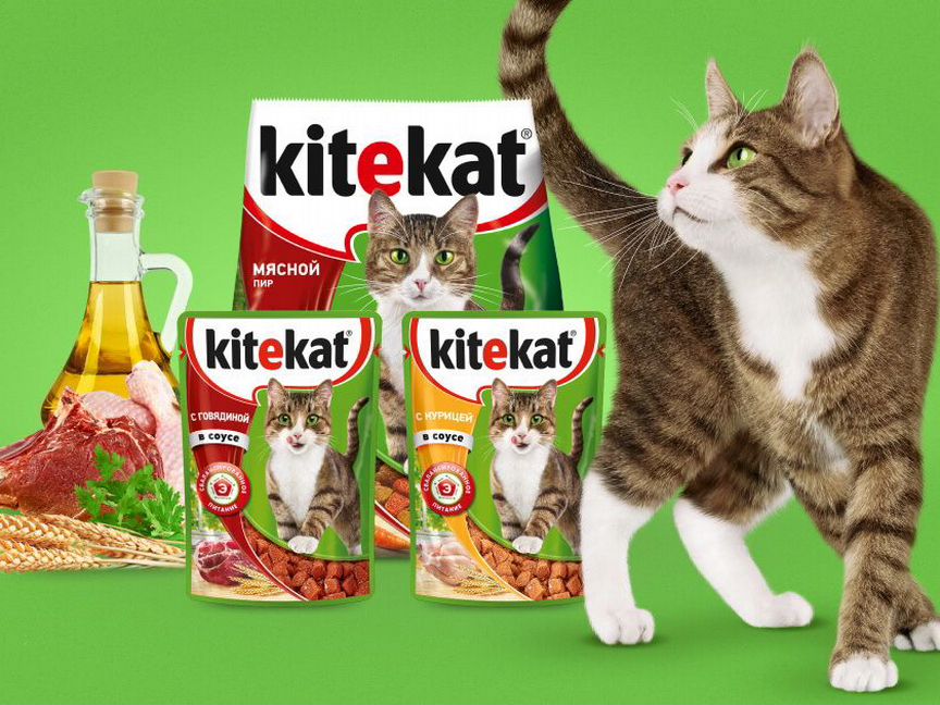 Корм для кошек kitekat