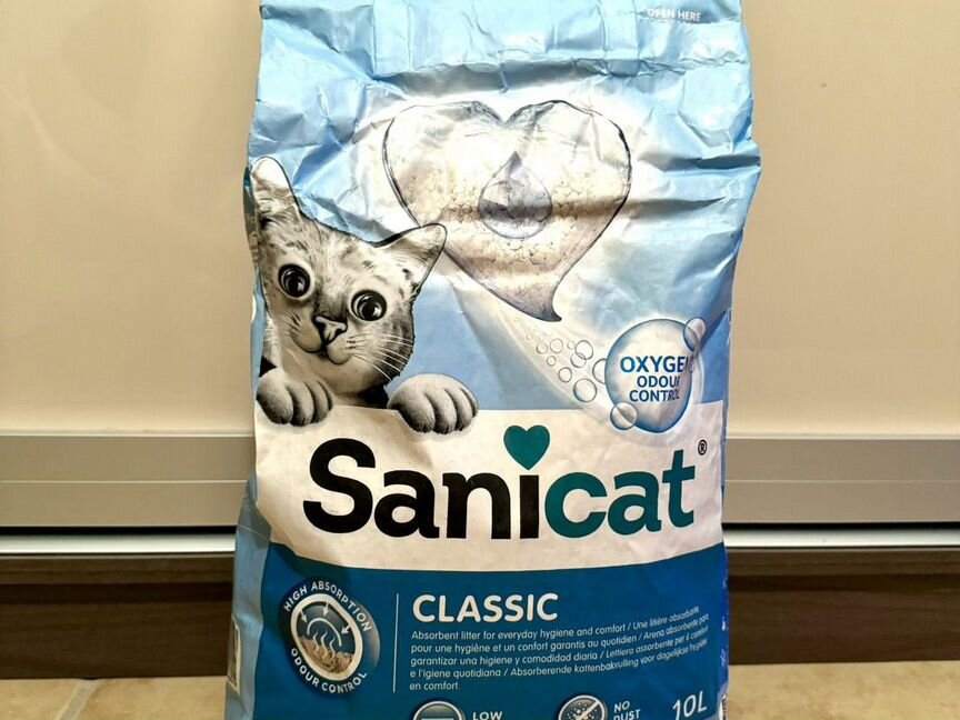 4 шт Sanicat Classic кошачий наполнитель