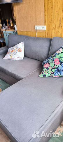Угловой диван-кровать IKEA Виласунд , б/у , материал - Ткань , цвет ...