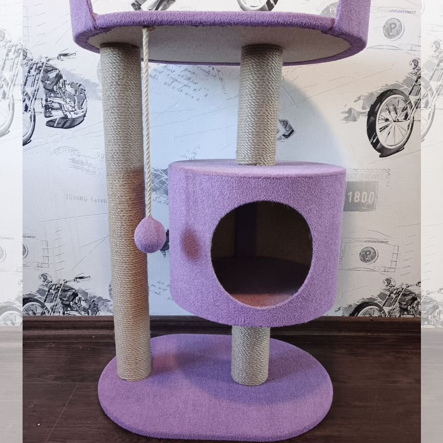 Домик для кошки с когтеточкой новый