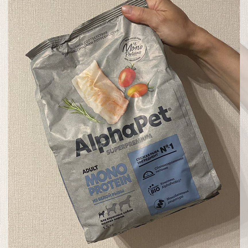 Корм alphapet для собак