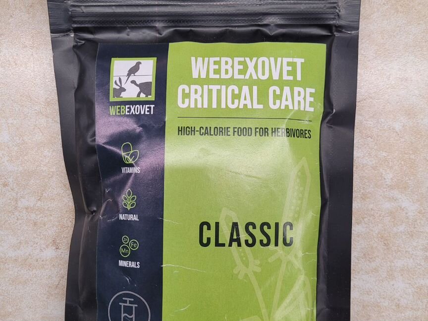 Корм webexovet critical care для травоядных животн