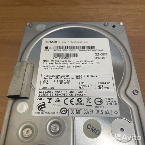 Жесткий диск hitachi 2Tb (из Apple iMac) купить в Москве | Электроника ...