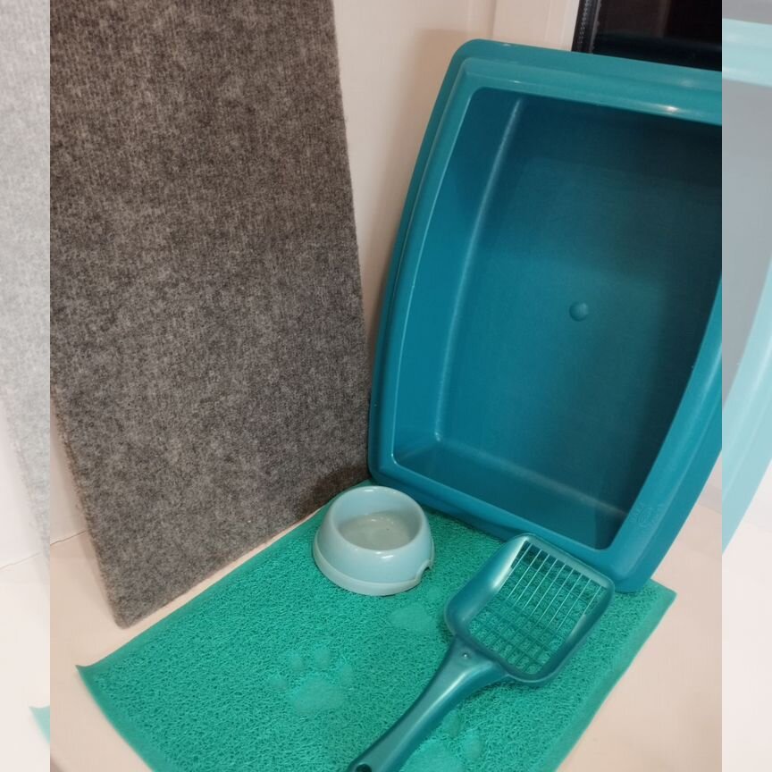 Лоток для кошек большой с принадлежностями