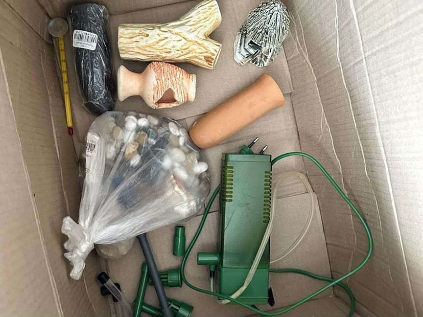 Фильтр barbus для аквариума, укрытия, лампы