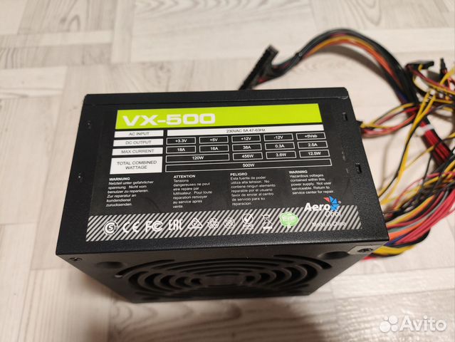 Блок питания aerocool vx 500w купить в Красноярске | Электроника | Авито