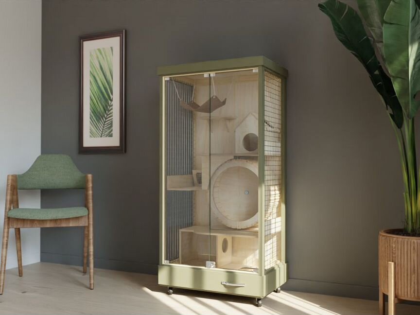 Клетка Витрина для шиншилл дегу грызунов Р5