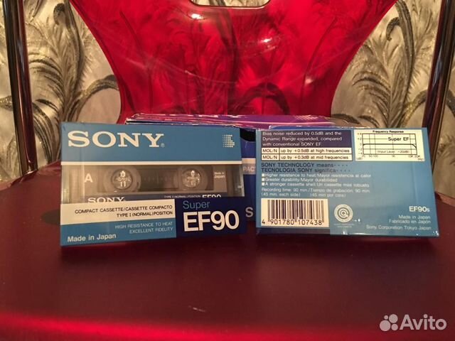Аудиокассеты Sony EF90, Новые, в упаковке купить в Москве | Хобби и ...