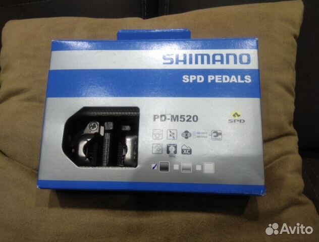Педали контактные Shimano PD-M520 SPD оригинал, Новое купить в Москве с ...