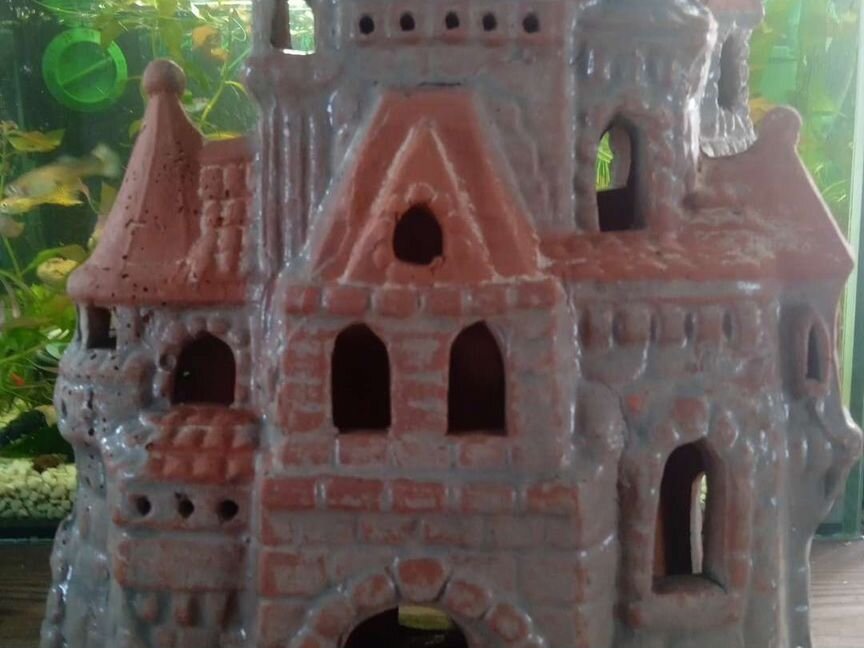 Аквариумная декорация,замок