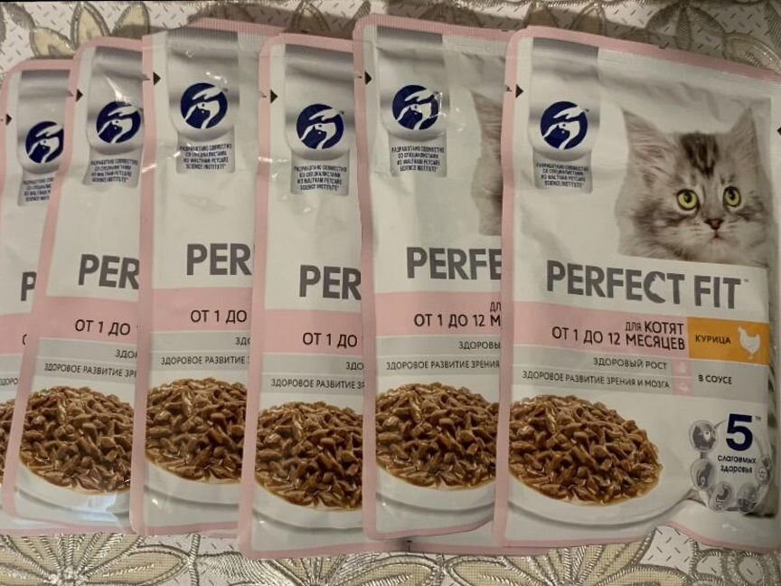 Влажный корм для котят perfect fit