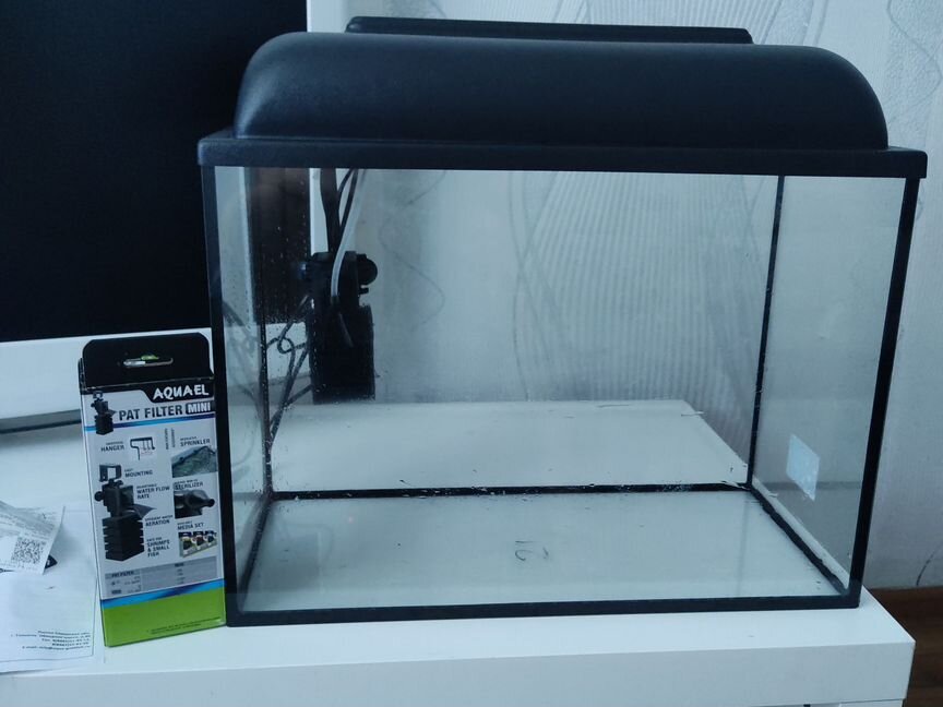 Аквариум 35л полный комплект с фильтром игрунтом