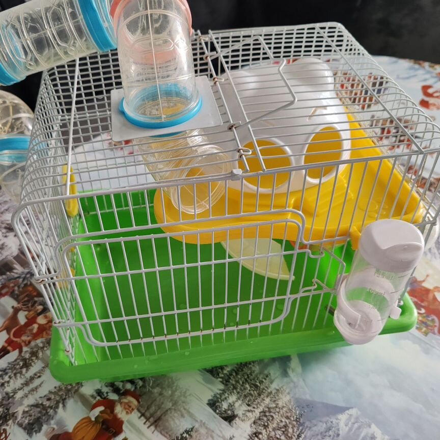 Клетка для хомяка с трубами