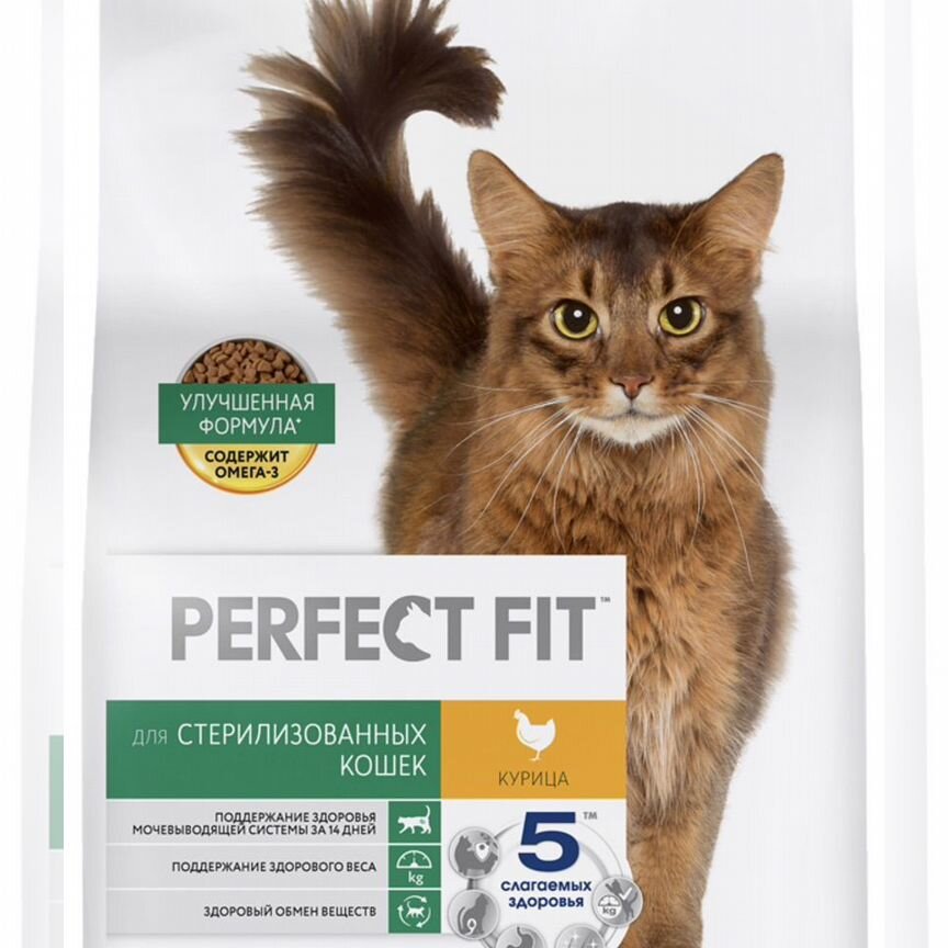 Корм perfect fit 10 кг для стерилизованных кошек