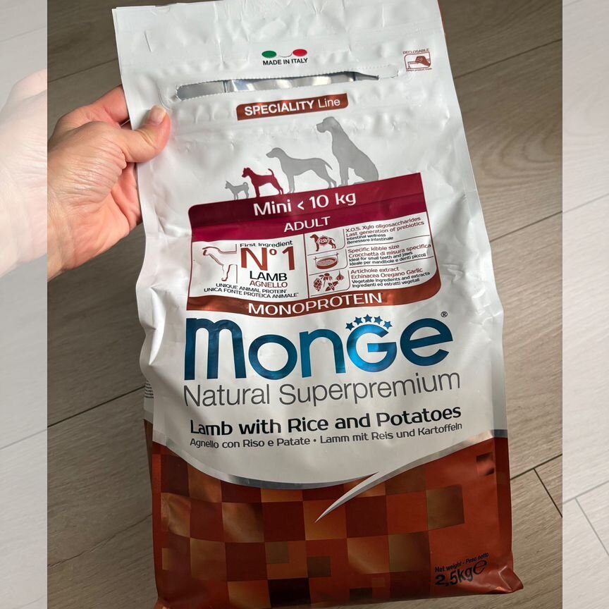 Корм для собак monge для собак мелких пород
