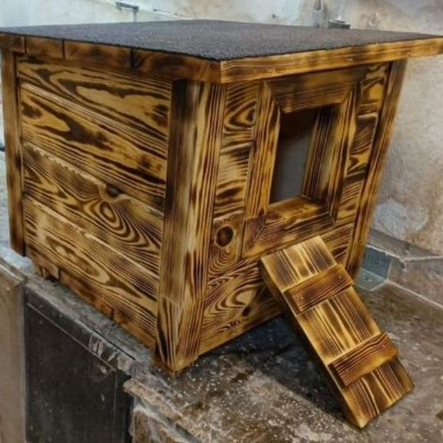 Домик для кошки утепленный