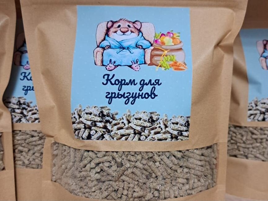 Корм для шиншилл кроликов гранулированный