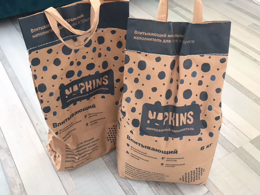 Наполнитель для кошачьего туалета Napkins 6 кг