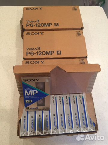 Видеокассеты запечатанные sony metal mp120 video 8 купить в Москве ...