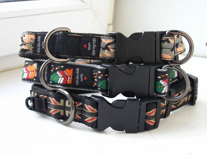 Ошейник ручной работы для собаки средних пород