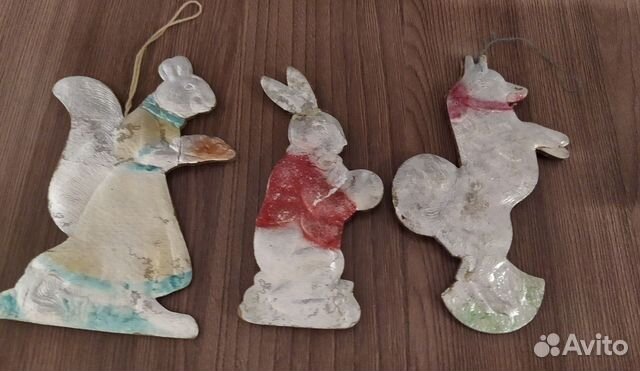 Елочные игрушки СССР картонаж, винтаж купить в Санкт-Петербурге с ...