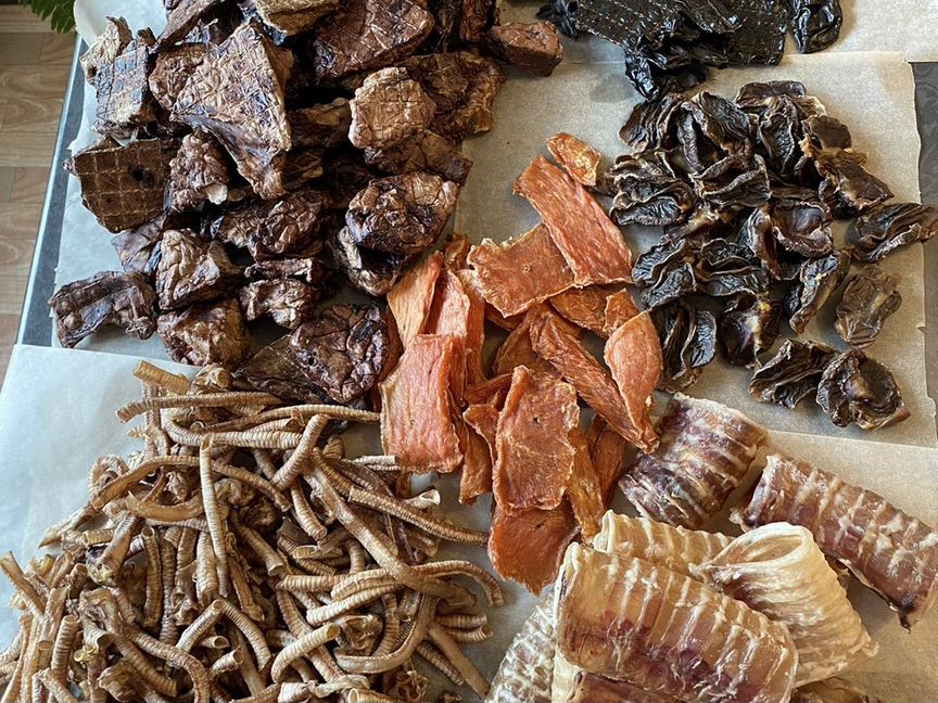 Сушеные лакомства для собак